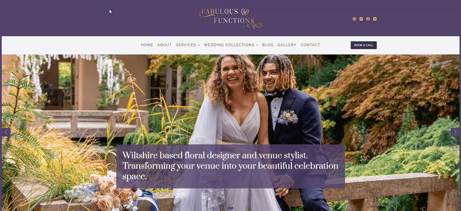 Wedding website design - DMJ Web Design and Hosting Swindon